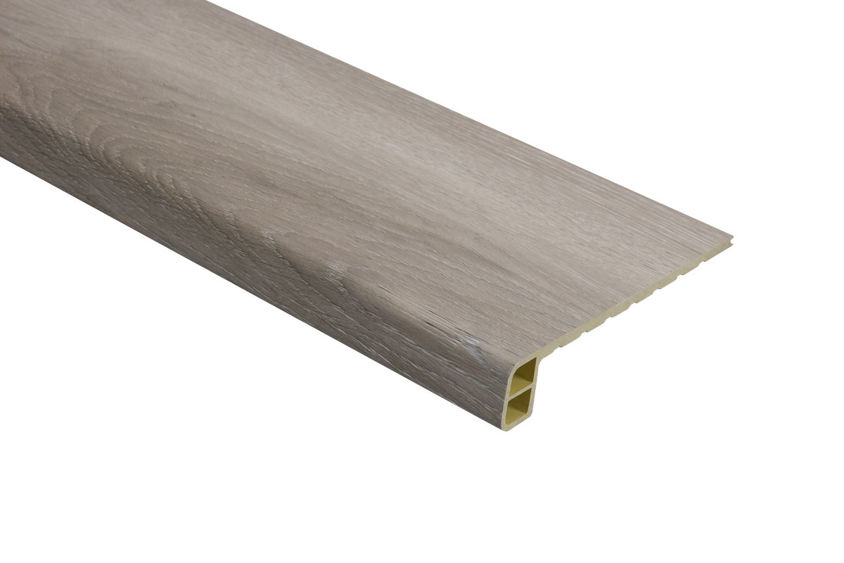 6.5mm Hybrid WPC Stair Nosing - Winter Fog