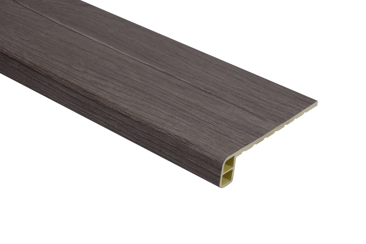6.5mm Hybrid WPC Stair Nosing - Swan Grey