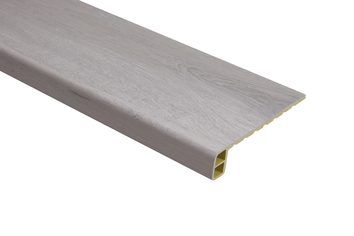 6.5mm Hybrid WPC Stair Nosing - Classical Pearl